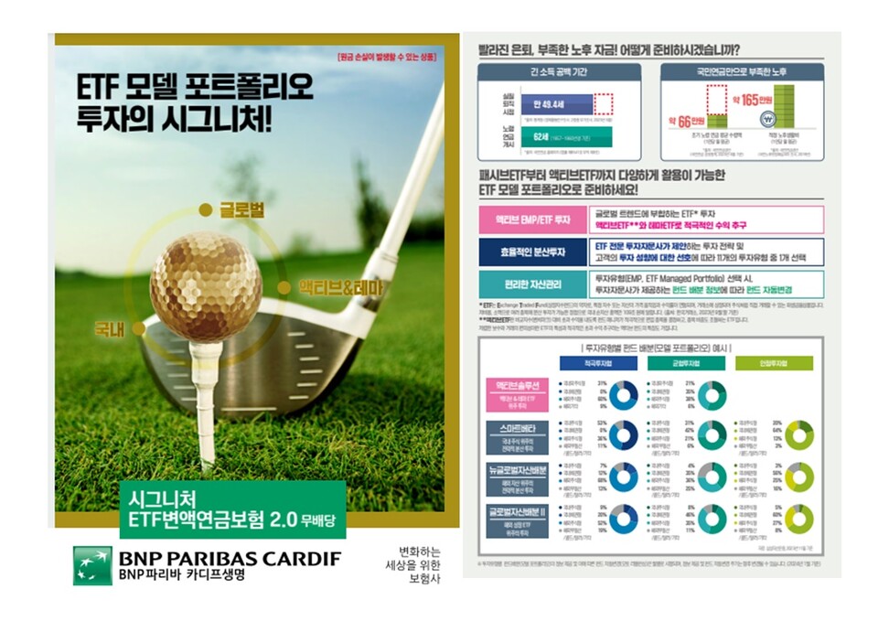 고령화시대 노후자산관리 대명사… BNP파리바 카디프생명 ‘시그니처 ETF변액연금보험 2.0’